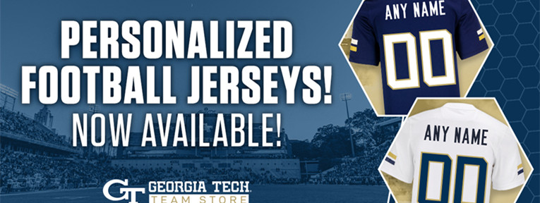 Georgia Tech Jersey Football,Custom Georgia Tech Yellow Jackets Vintage ...